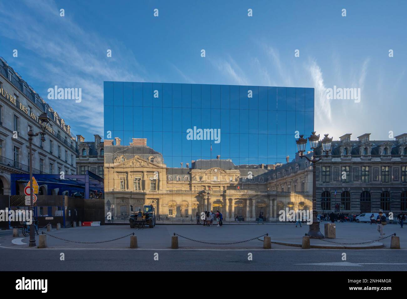 Paris, France - 02 20 2023: Place du Palais Royal. View of buildings ...