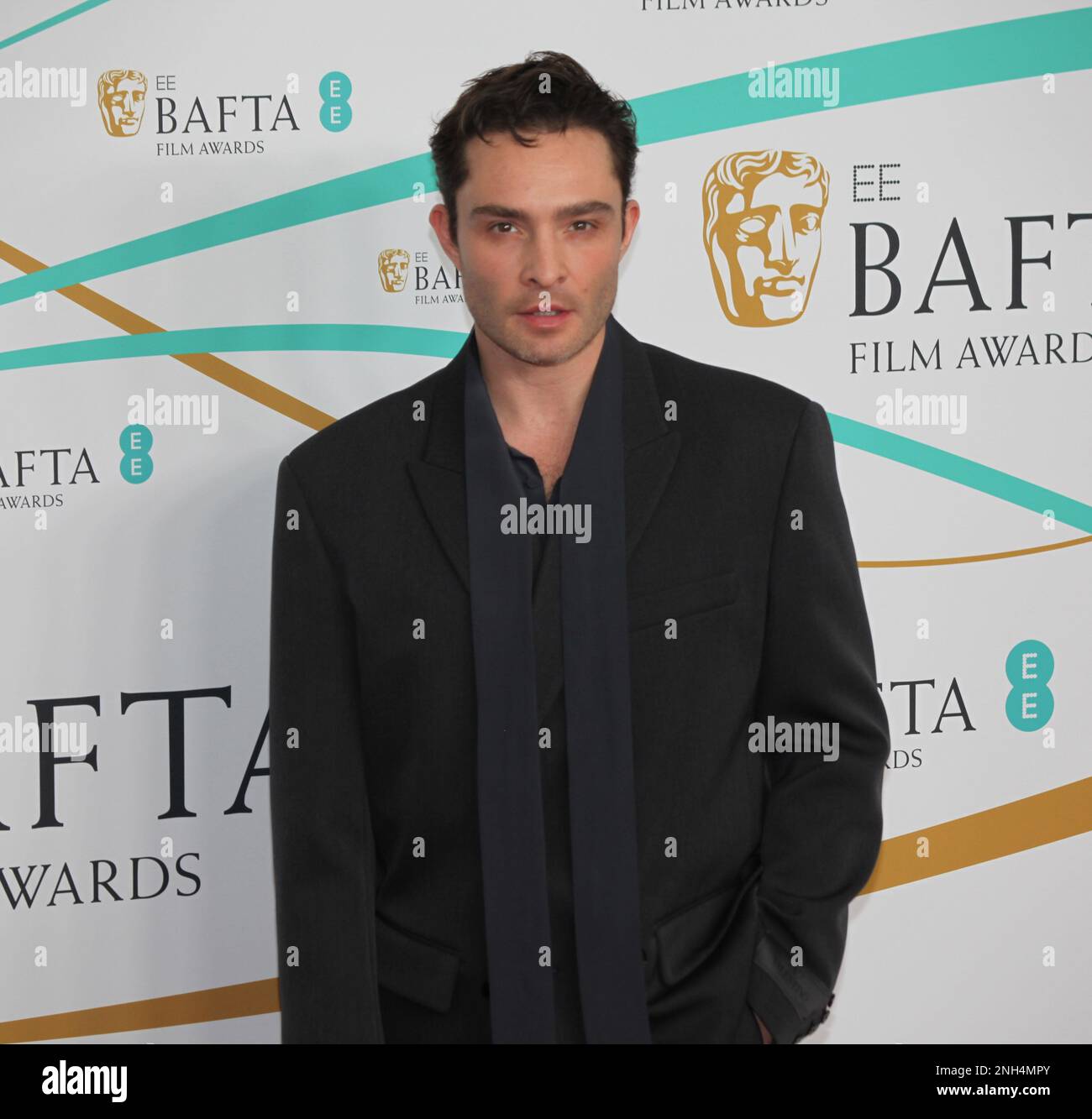 London, UK. Ed Westwick at the EE BAFTA Film Awards 2023 at The Royal ...