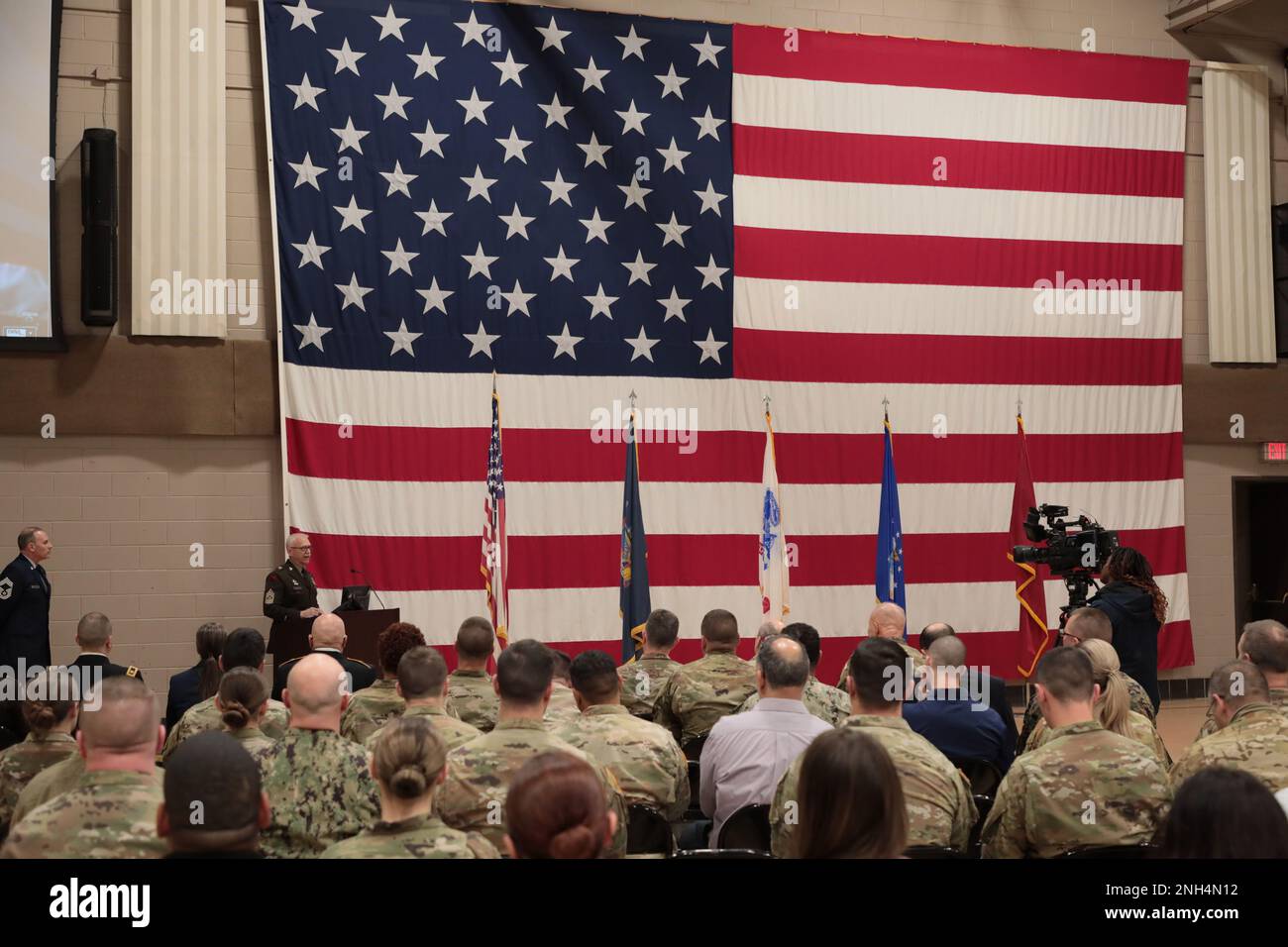 New York Army National Guard Command Sgt. Major David Piwowarski, and ...