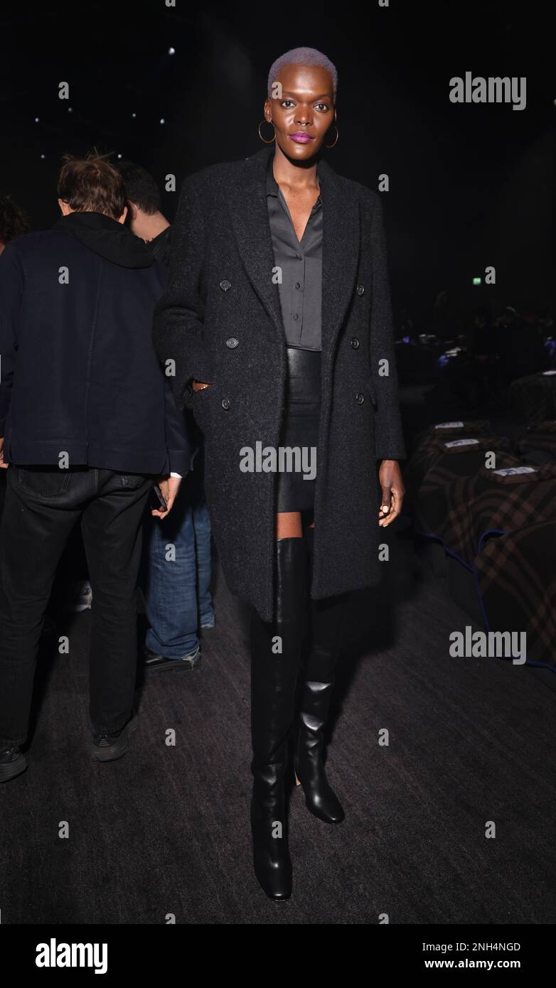 Sheila Atim attends the Burberry Autumn/Winter 2023 fashion collection ...