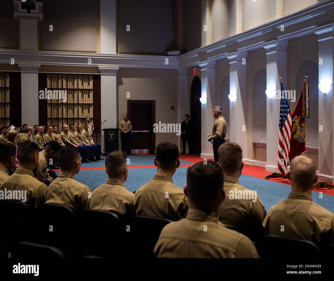 Col. Robert A. Sucher, commanding officer, Marine Barracks Washington ...