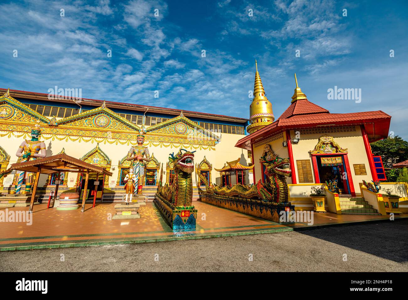 George Town, Penang, Malaysia - Jan 2023: Wat Chaiya Mangalaram is a ...