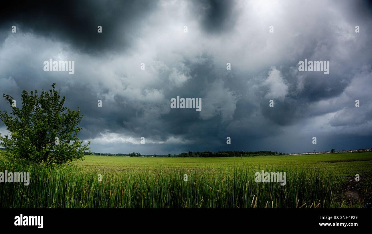 Storm over farm hi-res stock photography and images - Alamy
