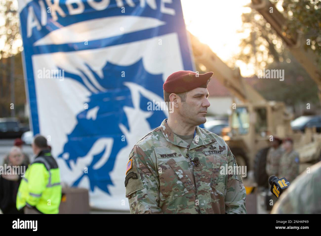 U.S. Army Col. Dan Kearney, director of Project Ridgway, conducts a ...