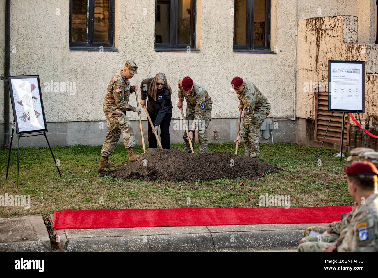 U.S. Army Lt. Gen. Chris T. Donahue and Command Sgt. Maj. T.J. Holland ...