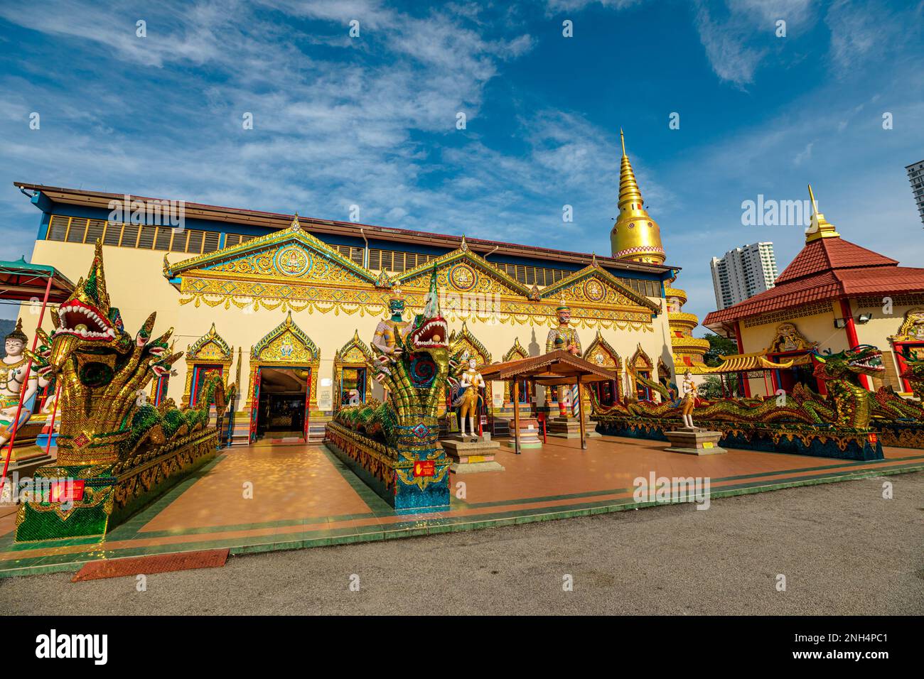 George Town, Penang, Malaysia - Jan 2023: Wat Chaiya Mangalaram is a ...