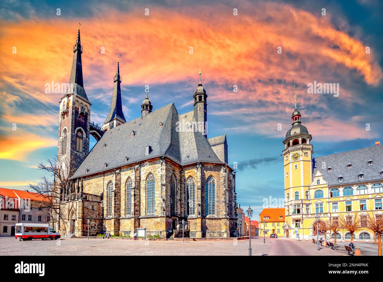 market in Koethen, Germany Stock Photo - Alamy