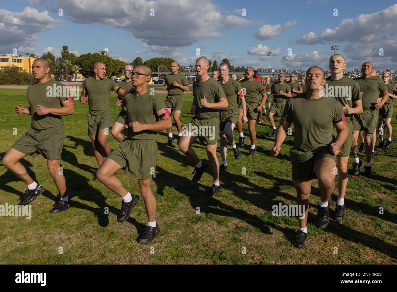 U.S. Marine Corps recruits with Delta Company, 1st Recruit Training ...