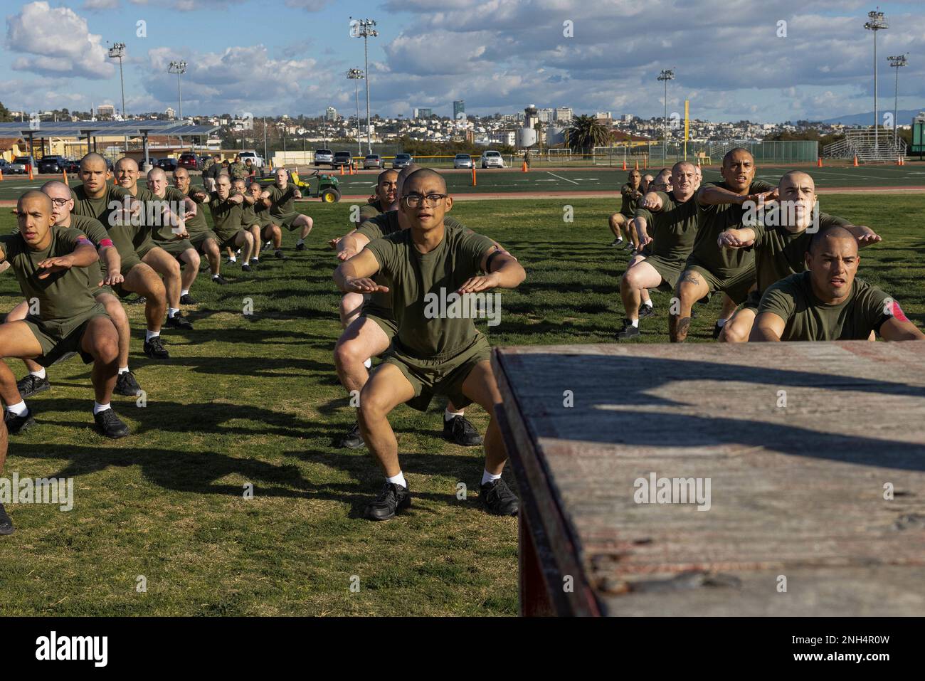 U.S. Marine Corps recruits with Delta Company, 1st Recruit Training ...
