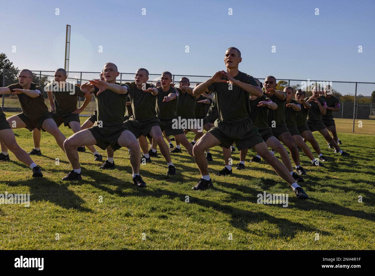 U.S. Marine Corps recruits with Delta Company, 1st Recruit Training ...