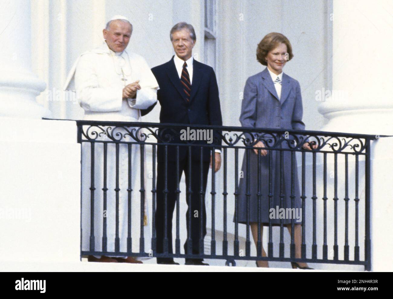 United States President Jimmy Carter, center, and first lady Rosalynn ...
