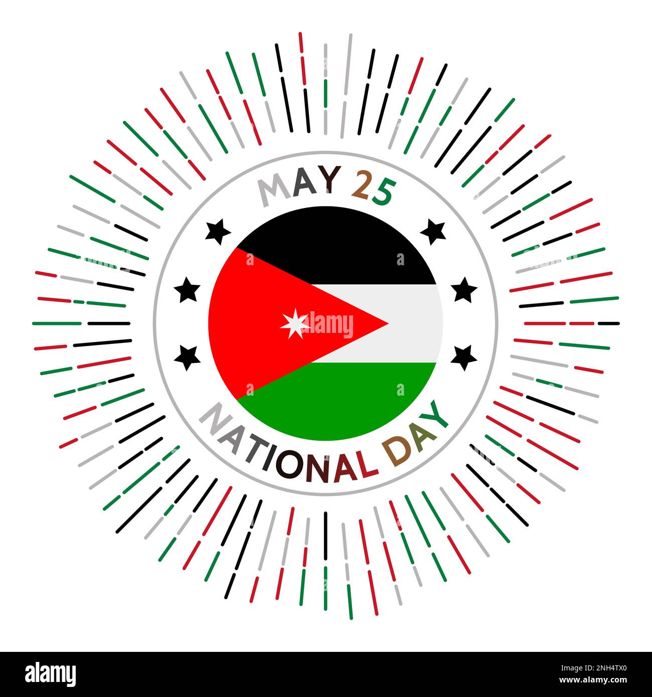 National flag world jordan hi-res stock photography and images - Alamy