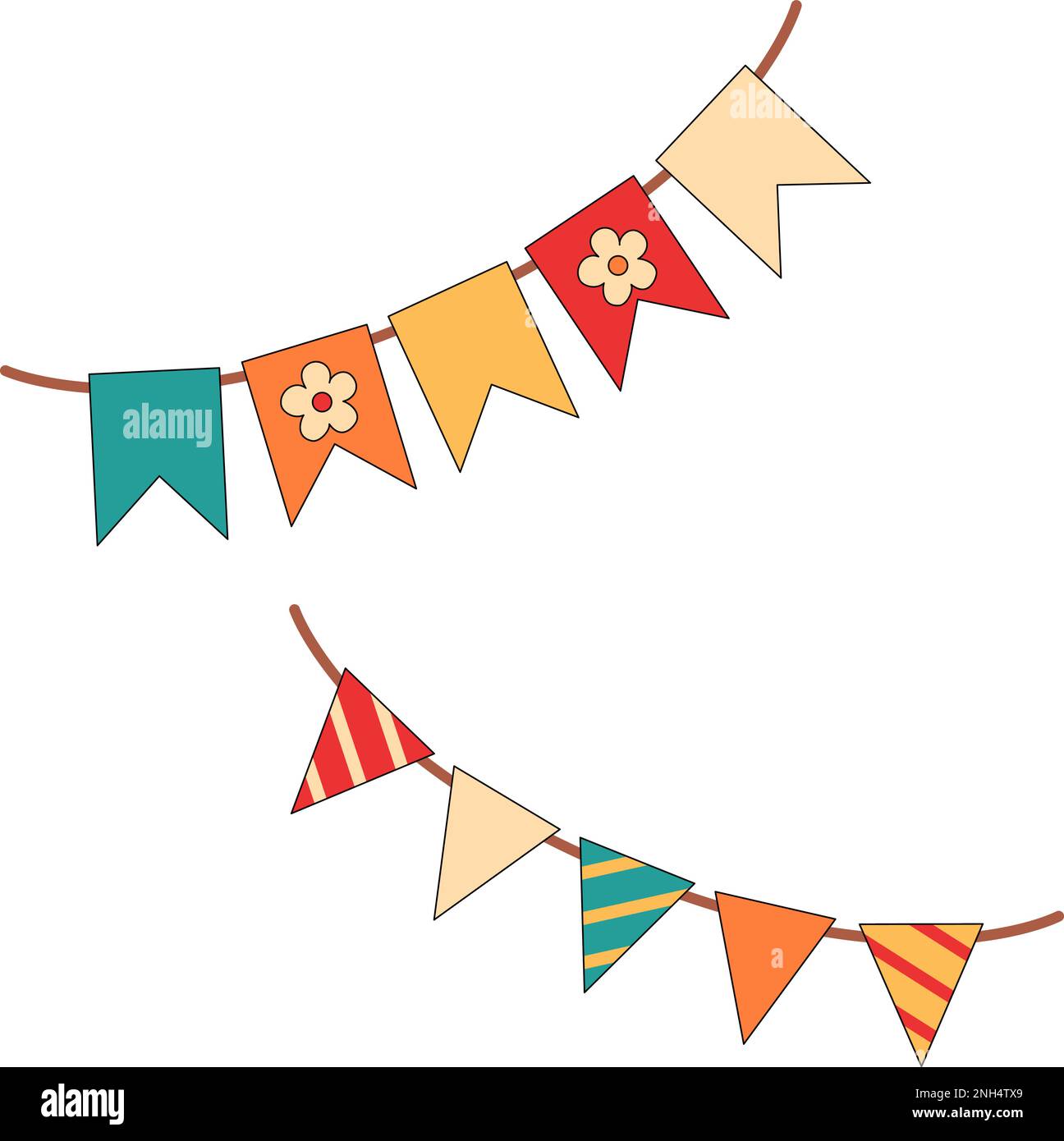 Party buntings Stock Vector Images - Alamy