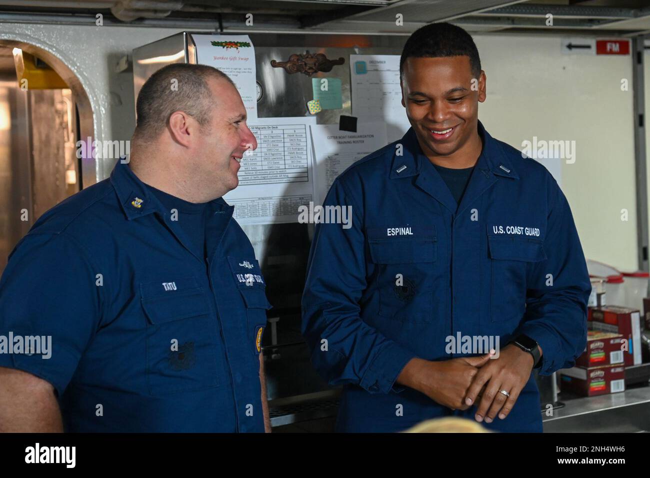 Admiral Shannon Gilreath, Coast Guard Fifth District commander, and ...