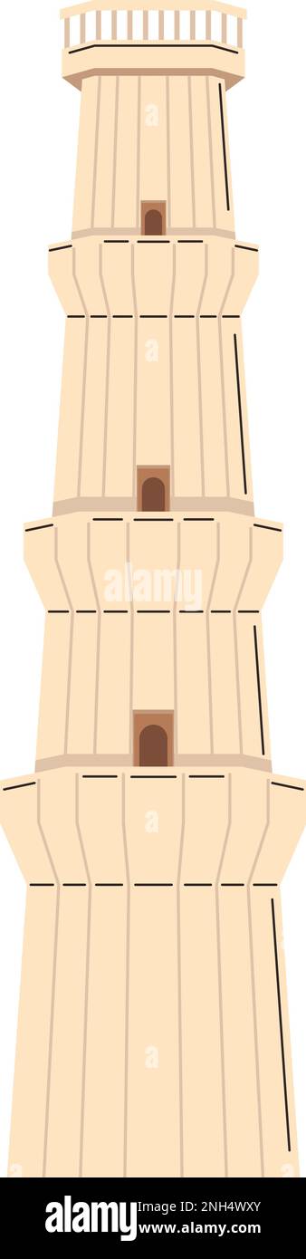 Qutab minar india Stock Vector Images - Alamy
