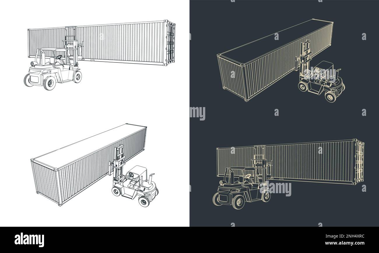 Huge container carrier Stock Vector Images - Alamy