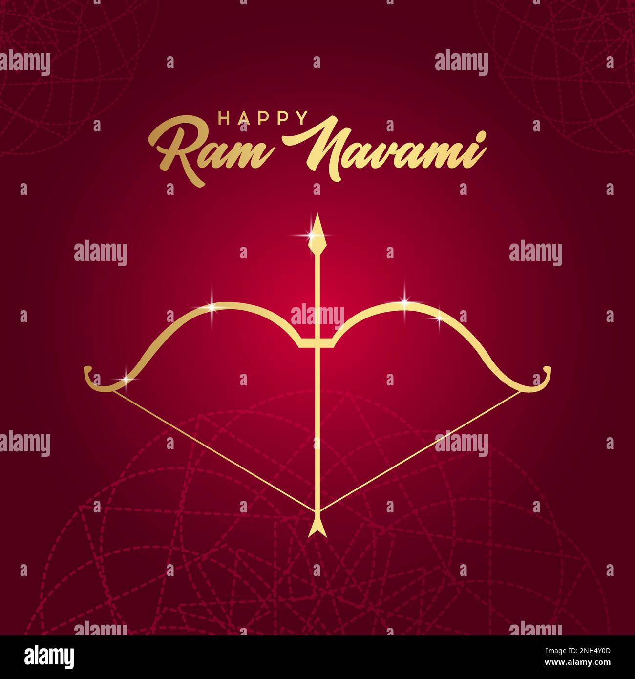 Happy Ram Navami festival of India. Ram Navami Indian festival banner ...