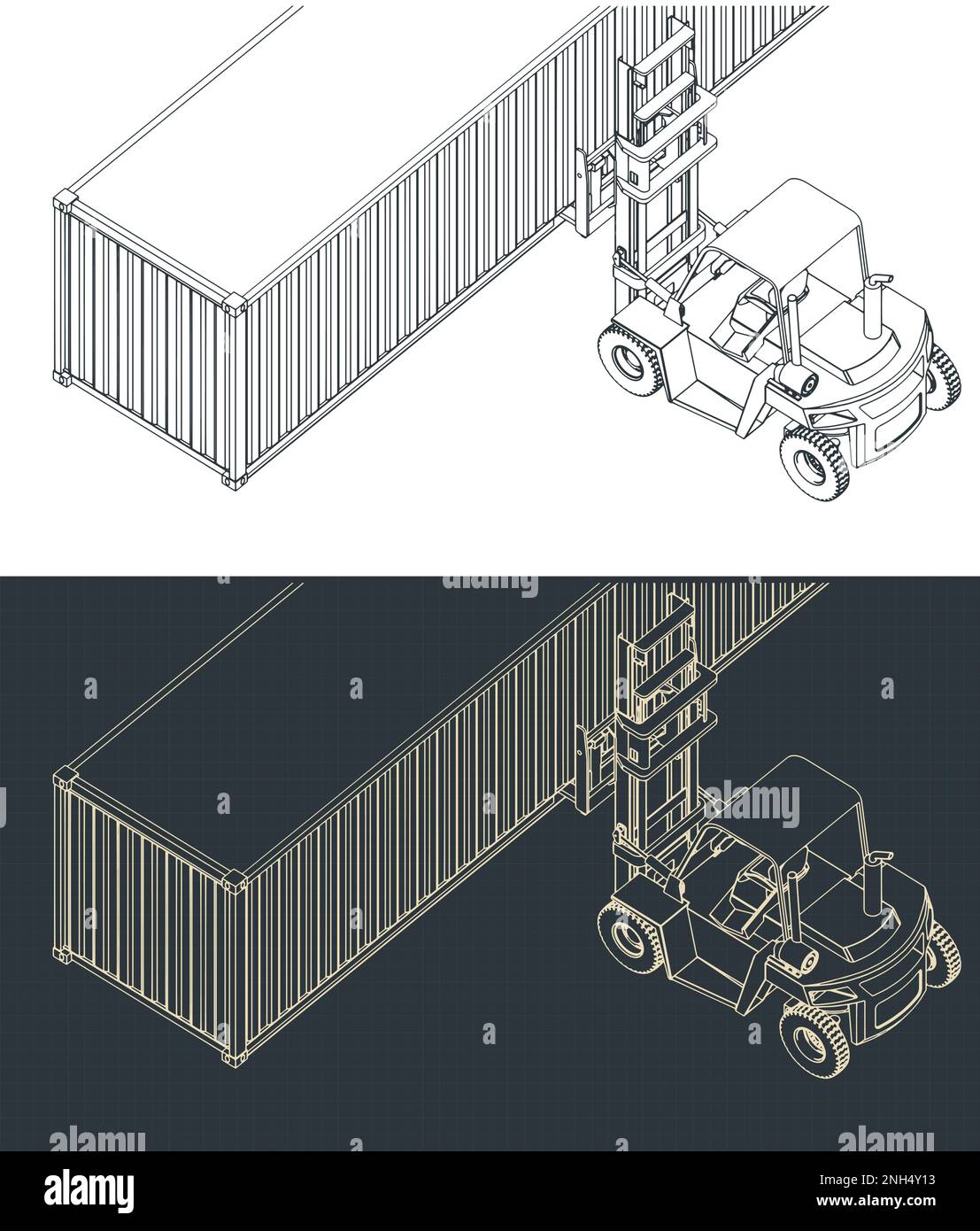 Cargo loading up close Stock Vector Images - Alamy