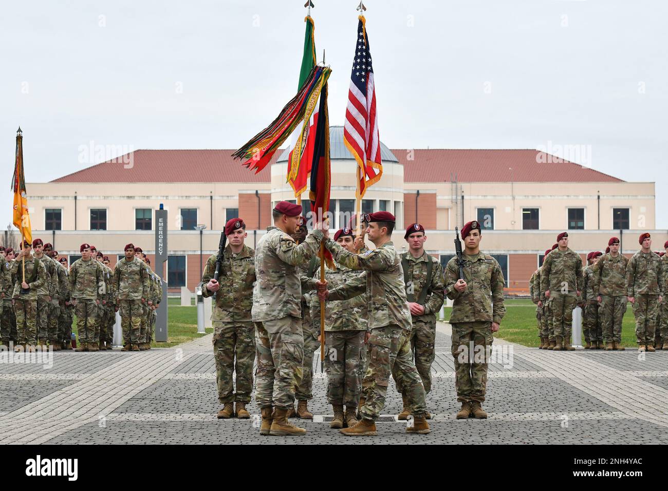 U.S. Army Command Sergeant Major Christopher D. Clapin, outgoing Command Sgt. Maj. Of the 173rd ...