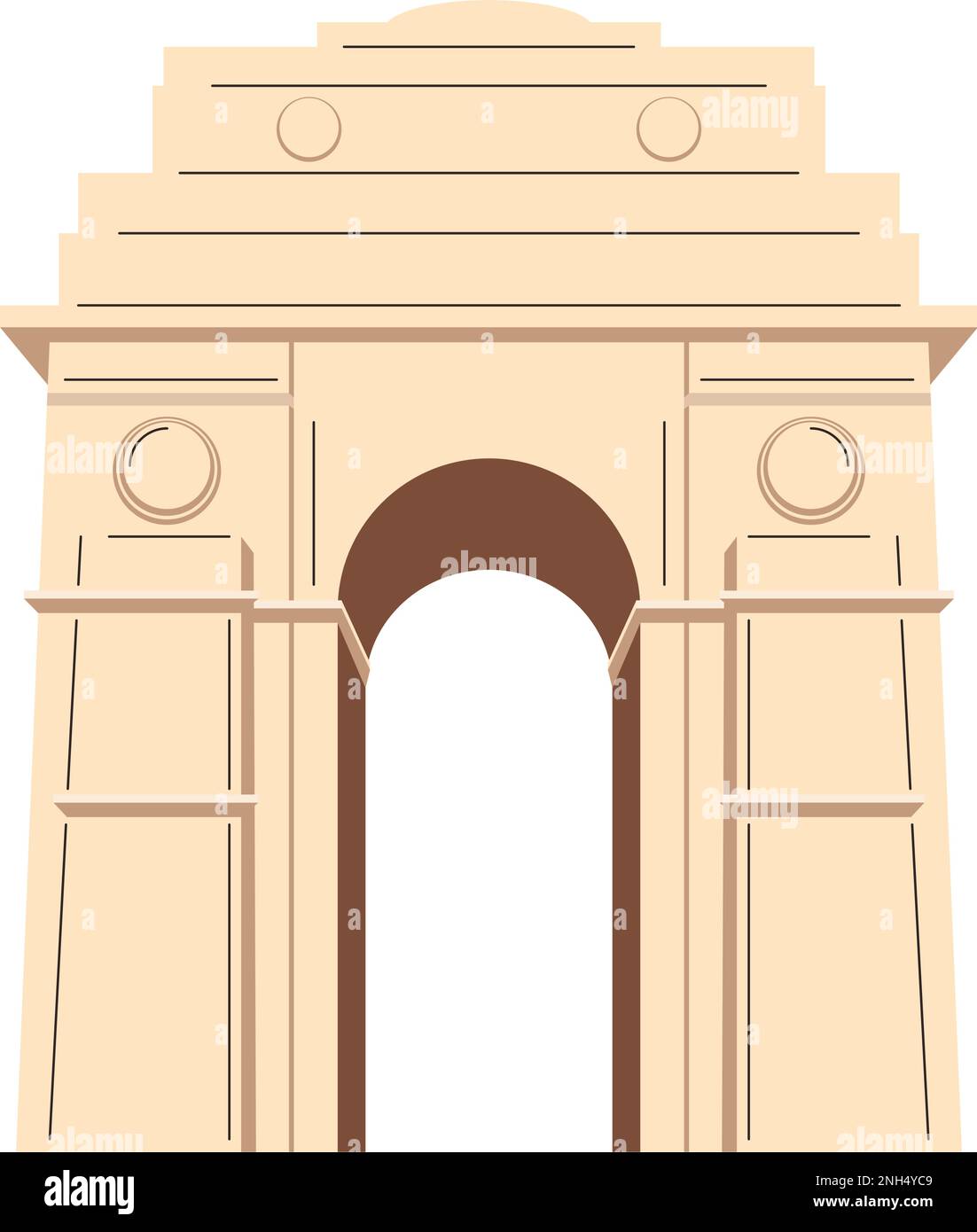 indian gate landmark traditional icon Stock Vector Image & Art - Alamy