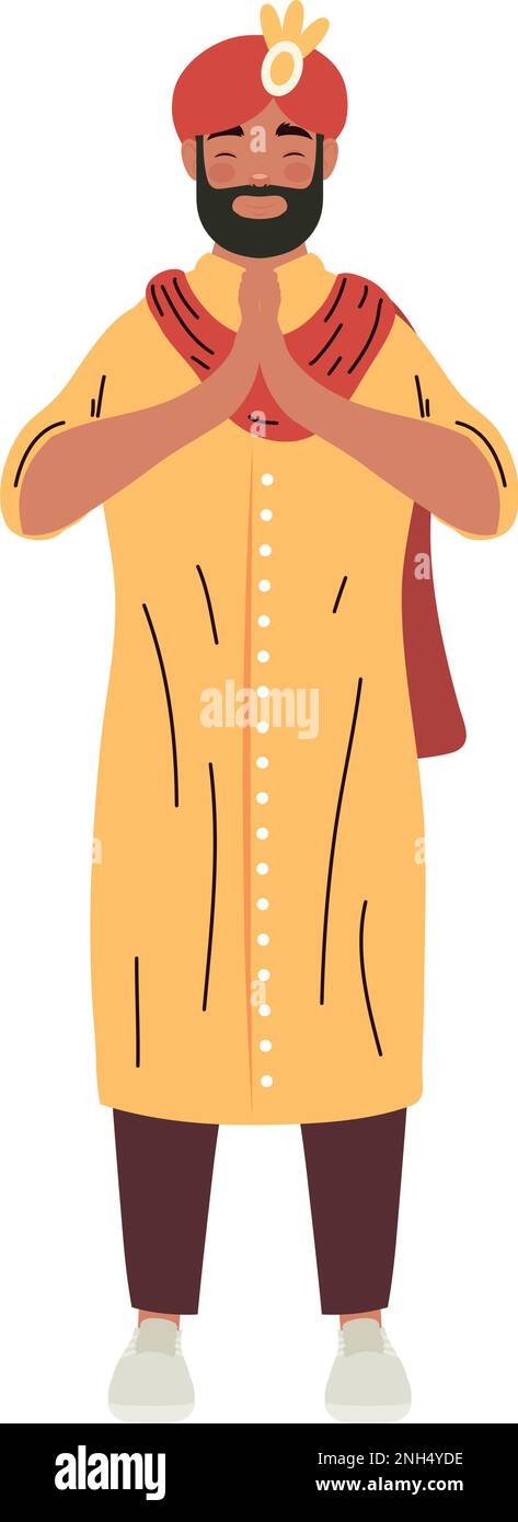 India male traditional costume turban Cut Out Stock Images & Pictures ...