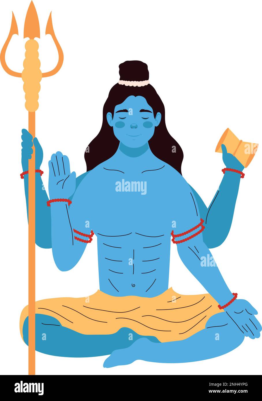 Lord shiva statue Stock Vector Images - Alamy