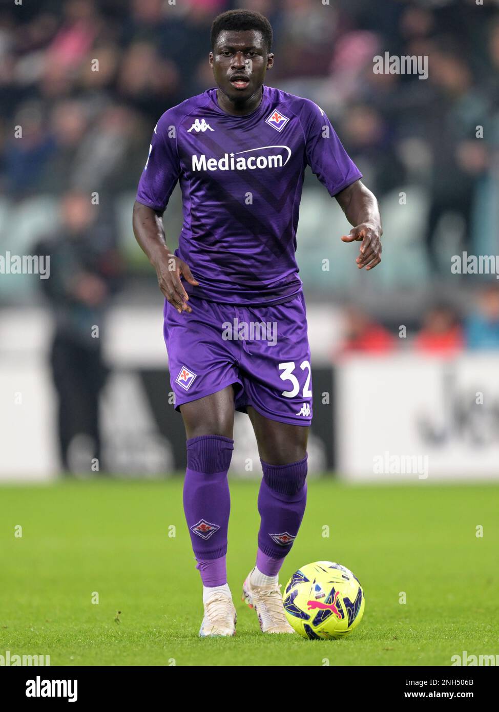 TURIN - Joseph Duncan of ACF Fiorentina during the Italian Serie A ...