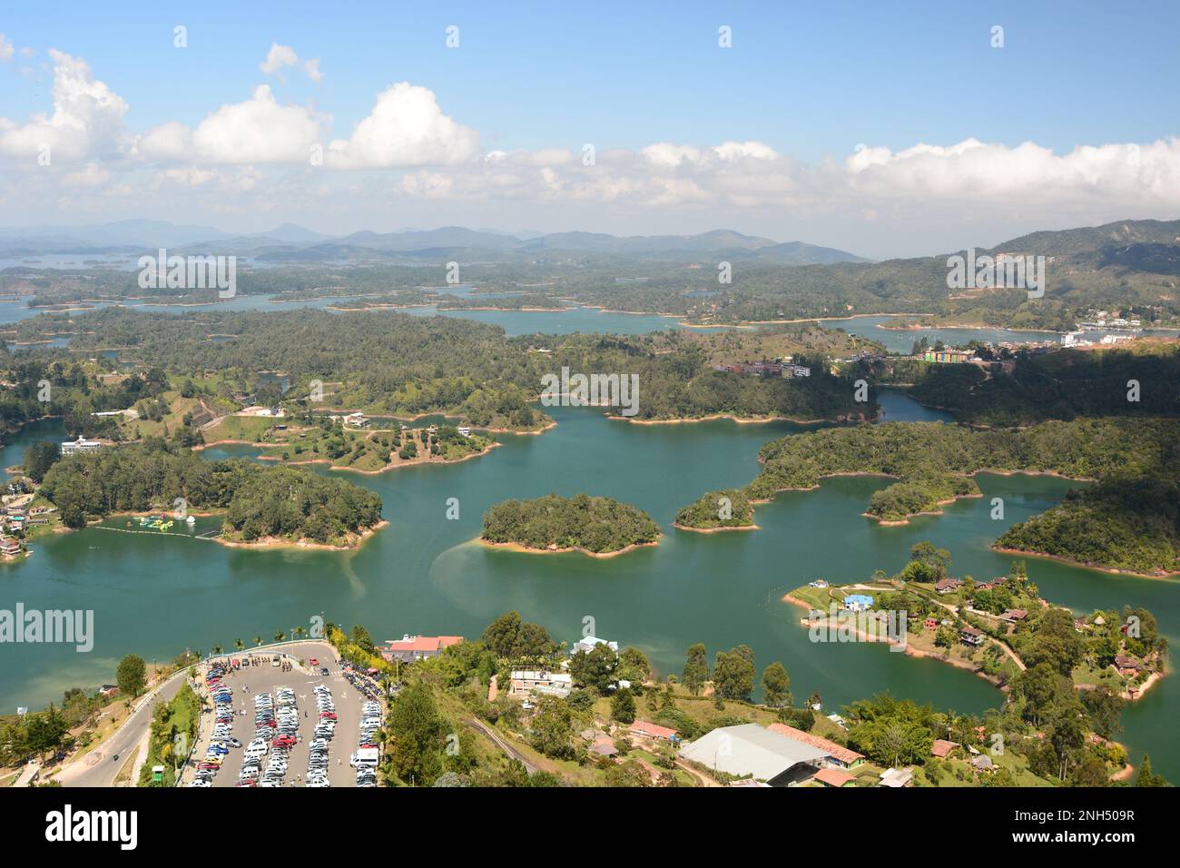Panorama from El Penol rock. Guatapé. Antioquia department. Colombia ... Panorama from El Penol rock. Guatapé. Antioquia department. Colombia ...