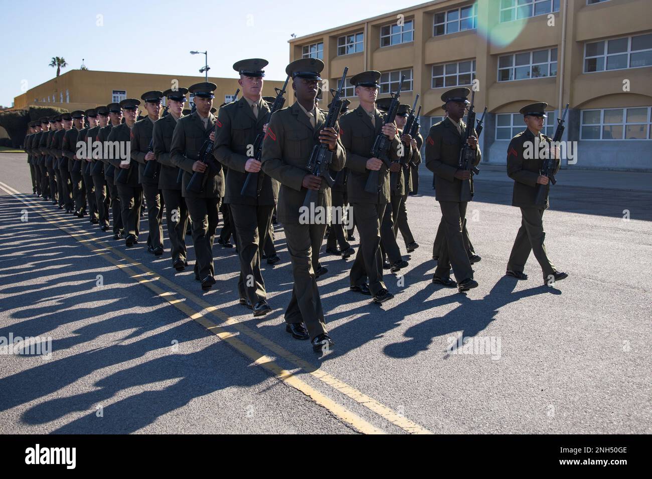 New Marines with Charlie Company, 1st Recruit Training Battalion ...