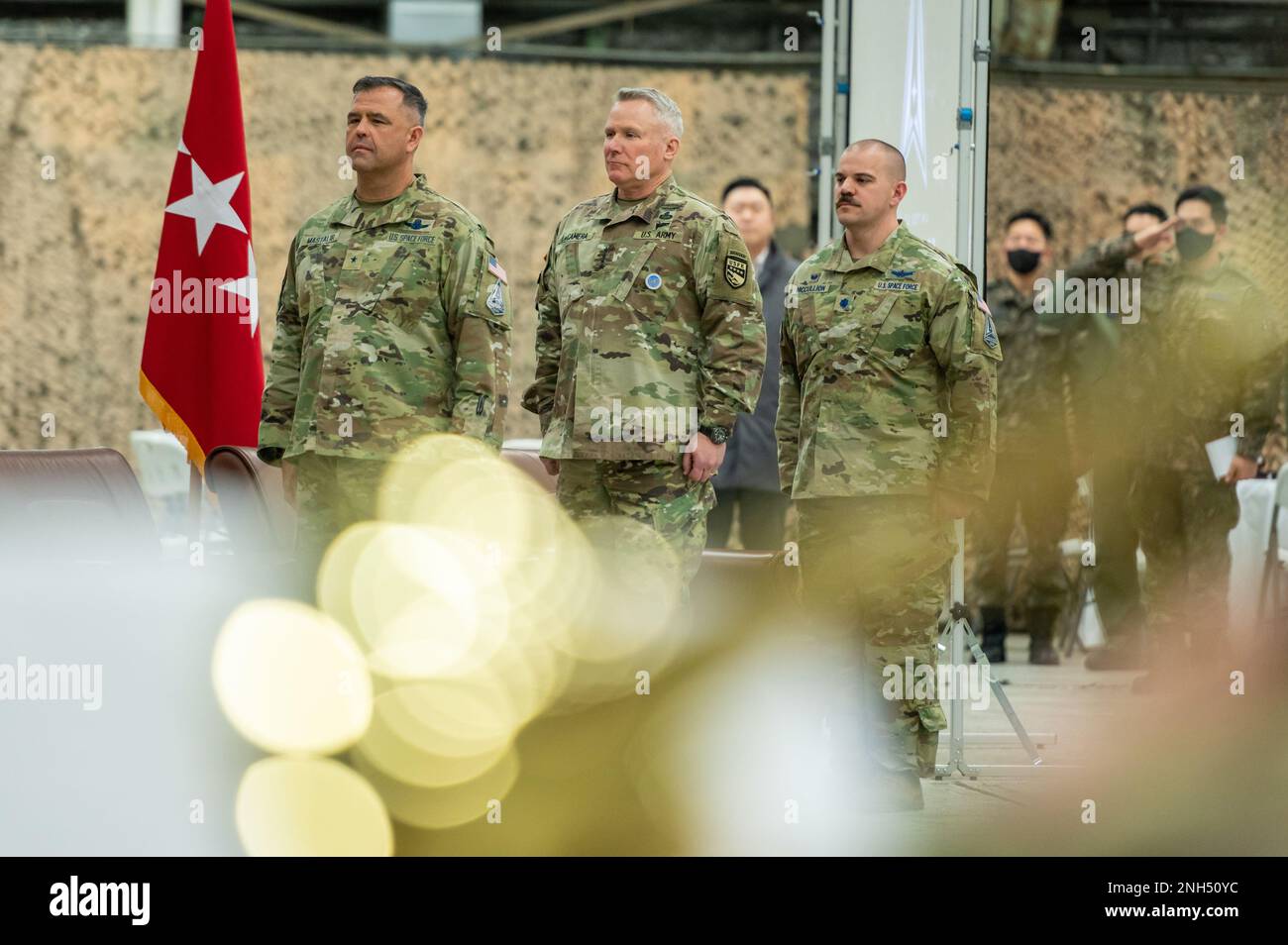 (From left) U.S. Space Force Brig. Gen. Anthony Mastalir, U.S. Space ...