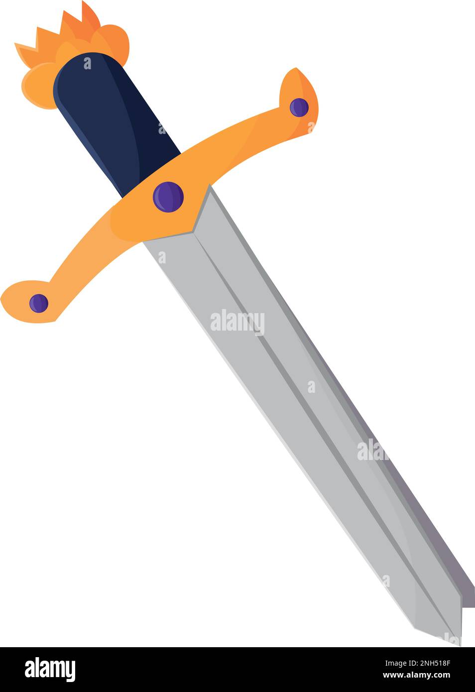 Isolated broken sword weapon icon Vector Stock Vector Image & Art - Alamy