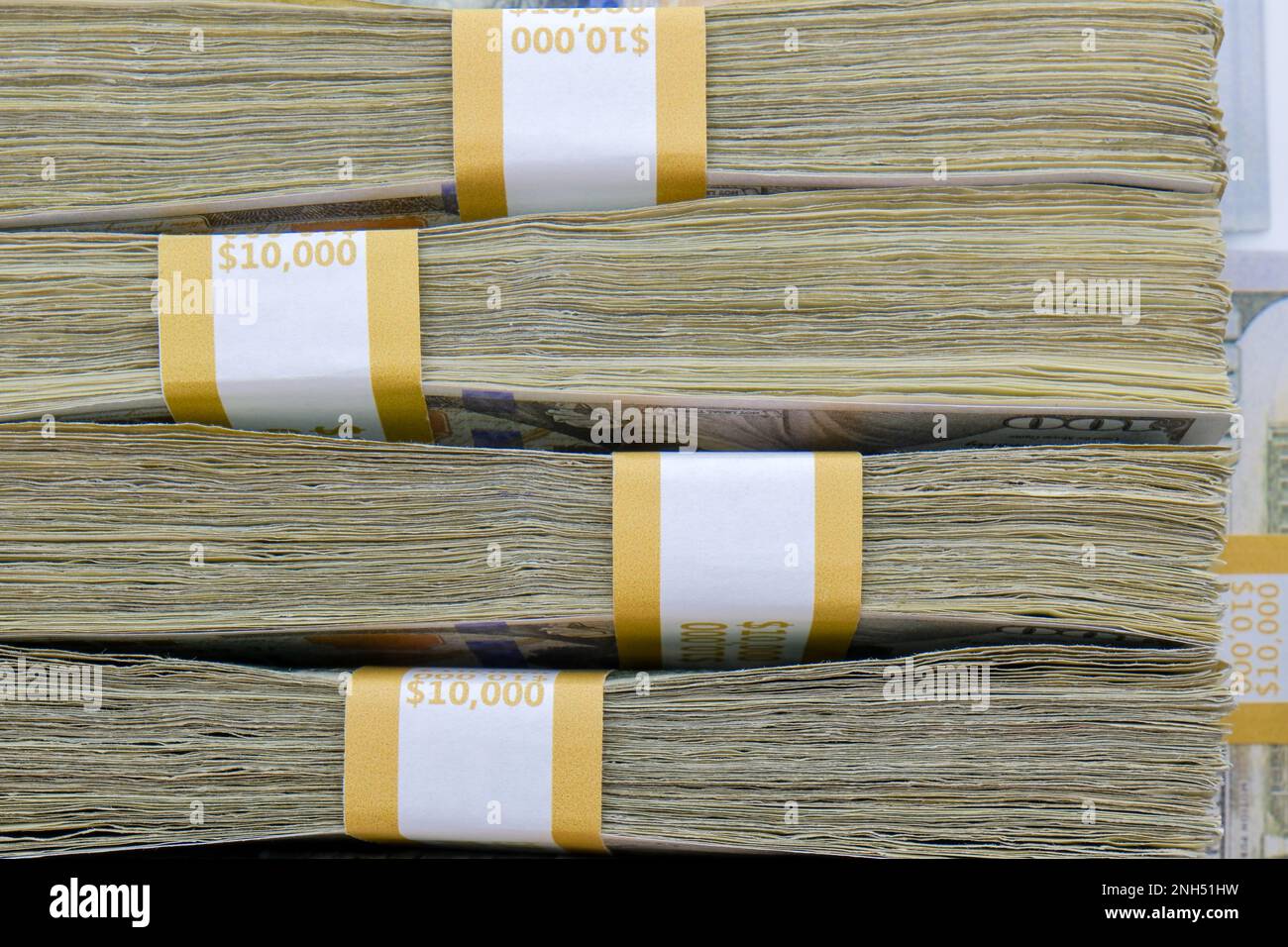Bundles of one dollar bills hi-res stock photography and images - Alamy