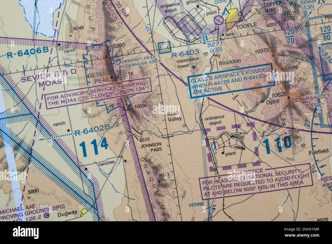 Map chart sectional aeronautical hi-res stock photography and images ...