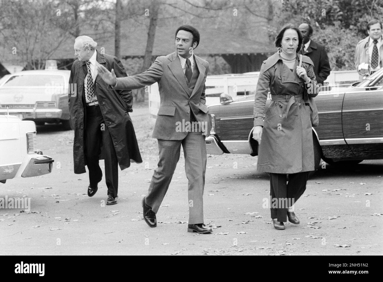 Former Congressman Andrew Young arrives at Talmadge Farms in Lovejoy ...