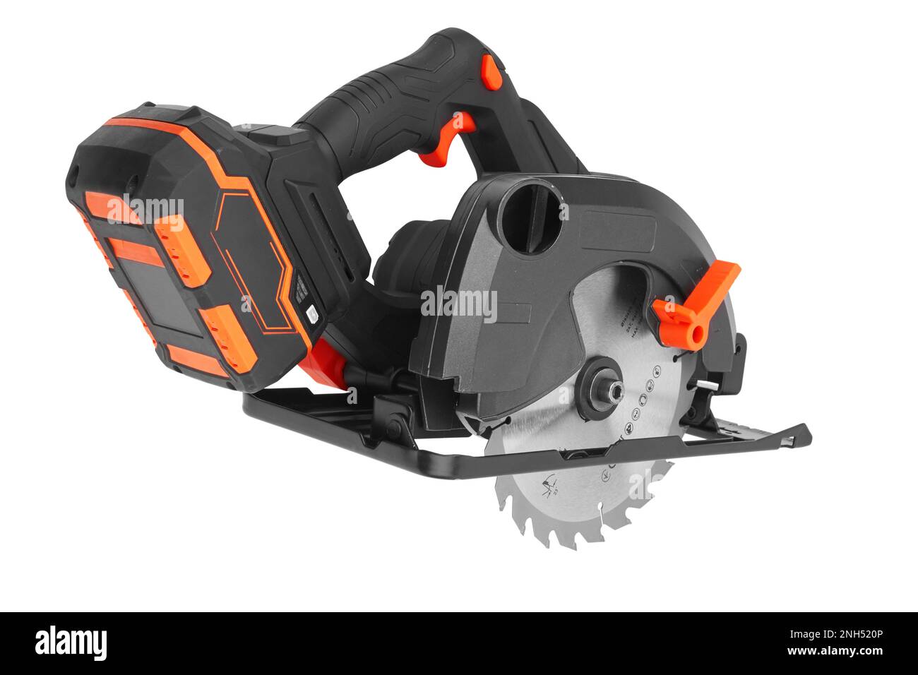 Power tools circular saw cordless isolated on a white background Stock ...