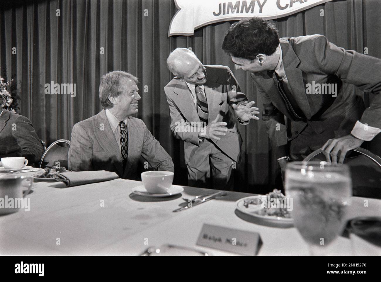 1976 Democratic Presidential Candidate Jimmy Carter arrives at ...