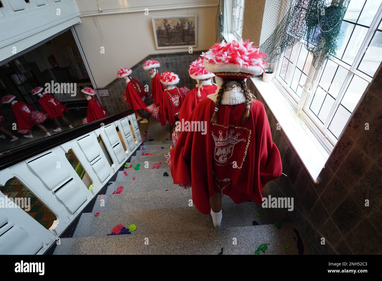 Marne, Germany. 20th Feb, 2023. The Funkenmariechen of the Marner ...