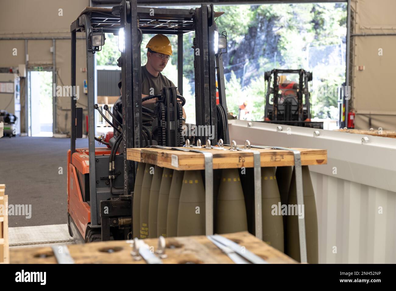 U.S. Marine Corps Cpl. AJ Beam, an ammunition technician with Combat ...