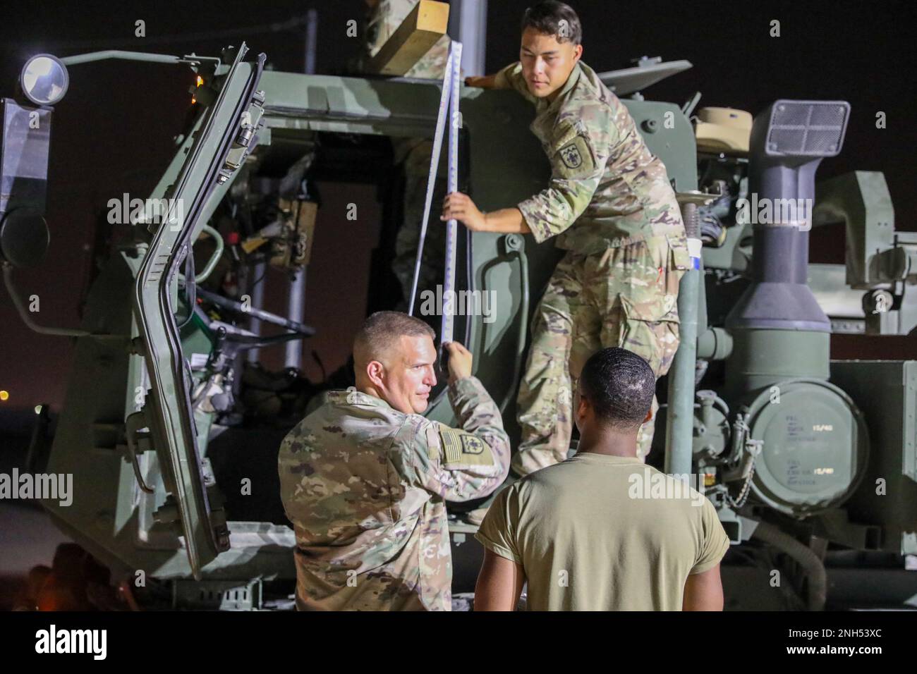 Soldiers from the 3-157th Field Artillery Battalion conducted an ...