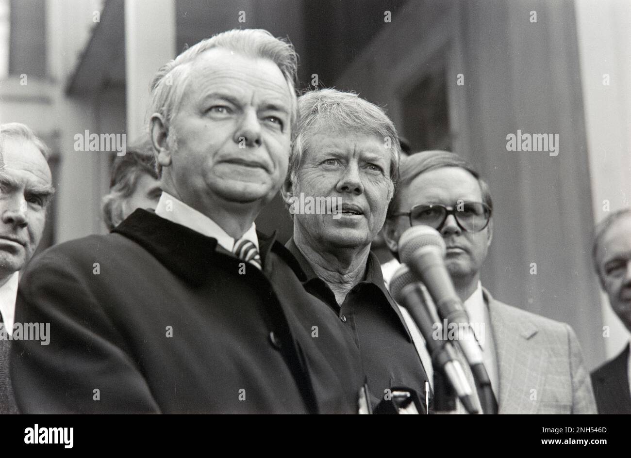 Senator ROBERT BYRD,President elect Jimmy Carter and Vice President ...