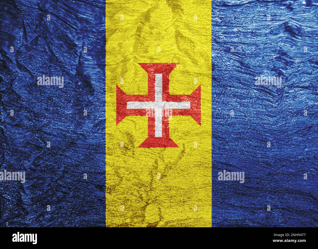Flag of Madeira on a textured background. Concept collage Stock Photo ...