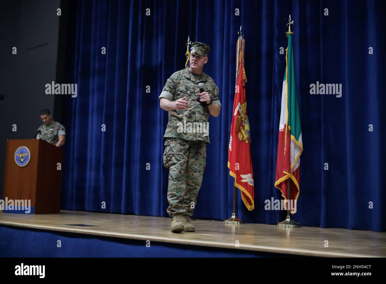 U.S. Marine Corps Brig. Gen. Andrew T. Priddy, oncoming commander 2d ...
