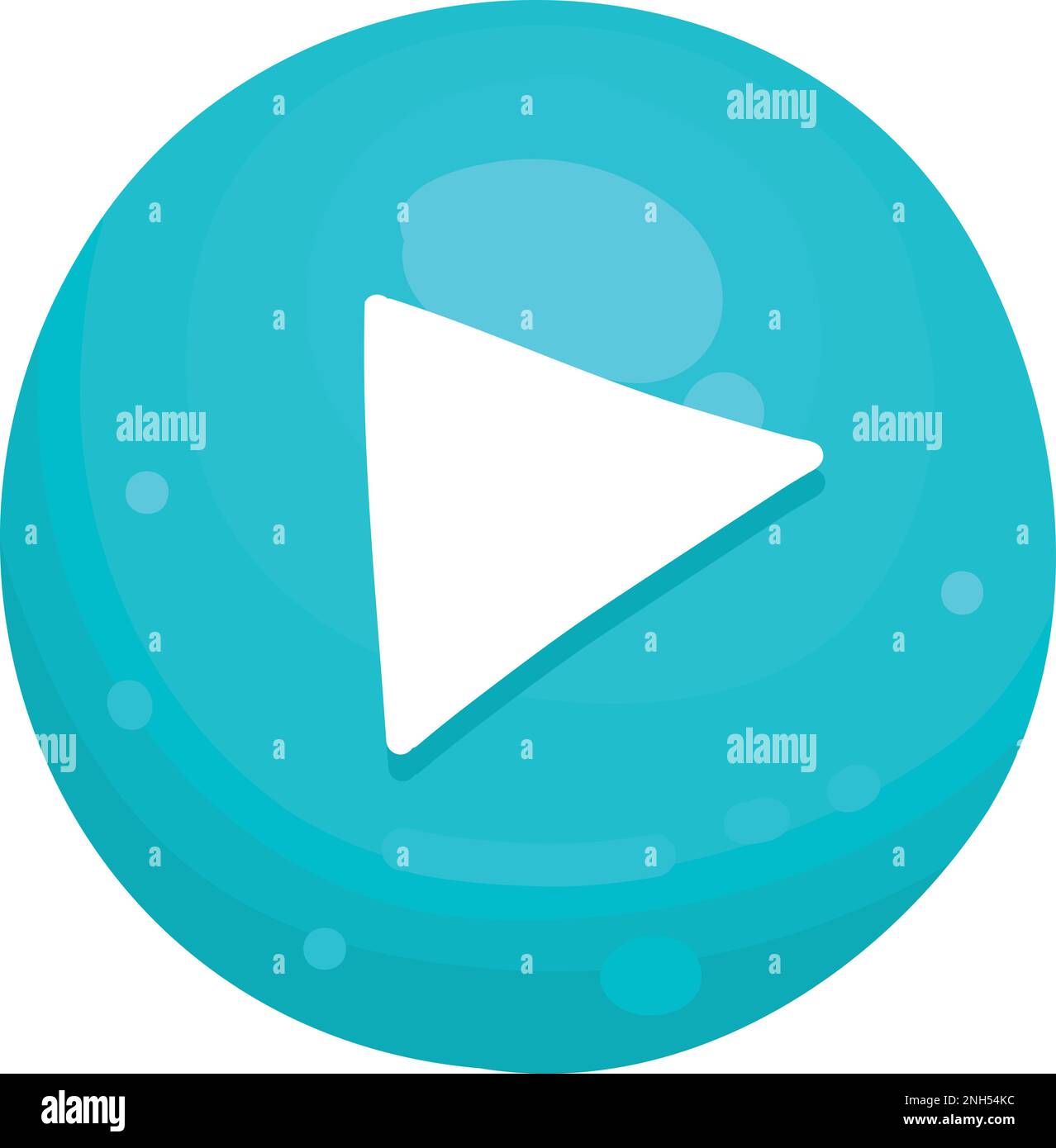 Play button and progress-bar, bright different form of button for games ...