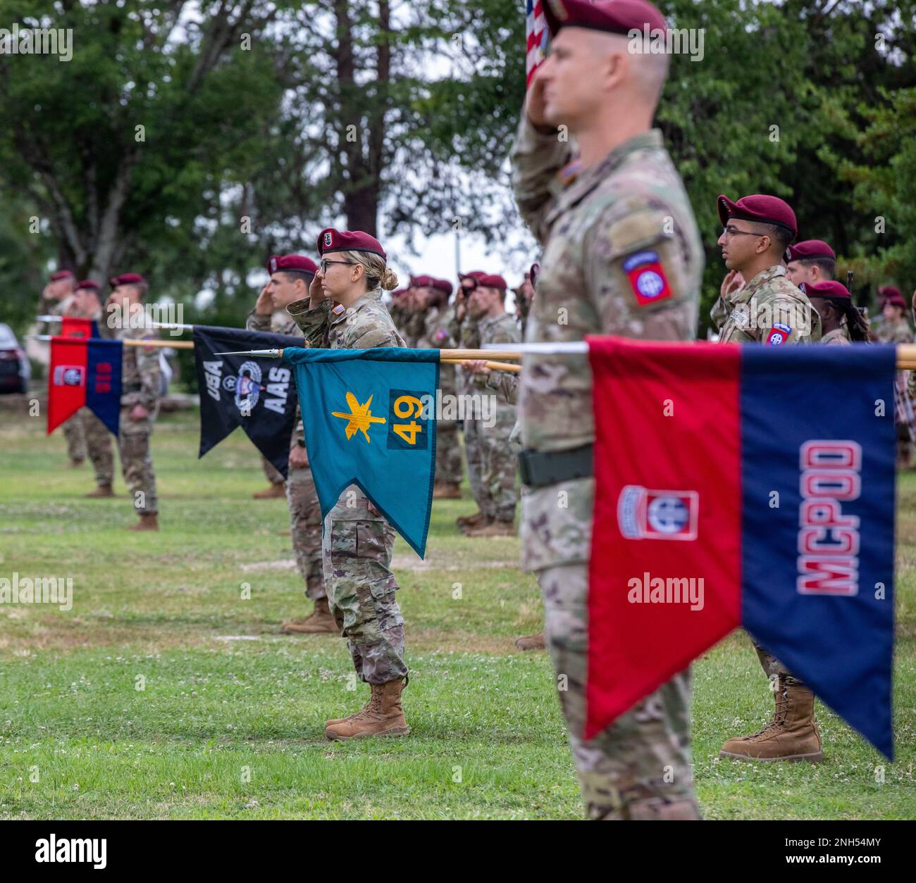 U.S. Army Lt. Col. Todd Sunday relinquishes command of the Headquarters ...
