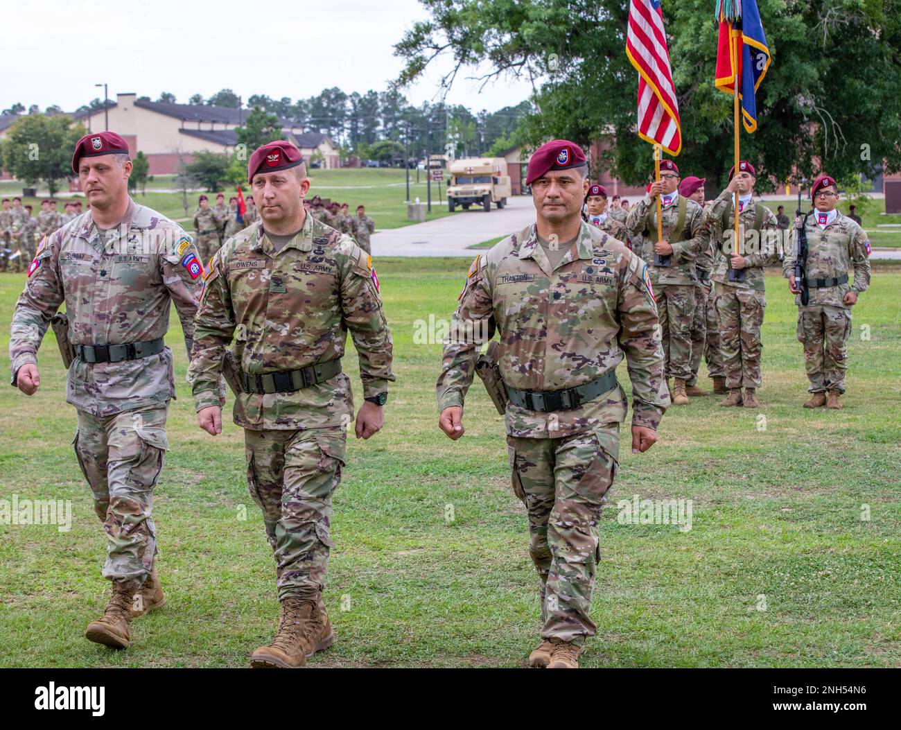 U.S. Army Lt. Col. Todd Sunday relinquishes command of the Headquarters ...