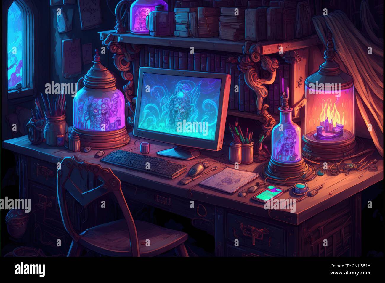 Alchemist workshop hi-res stock photography and images - Alamy