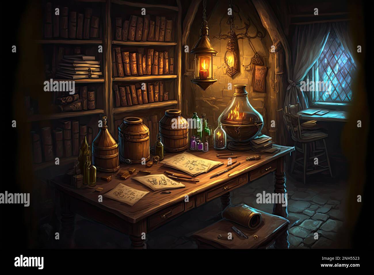 Alchemist workshop hi-res stock photography and images - Alamy