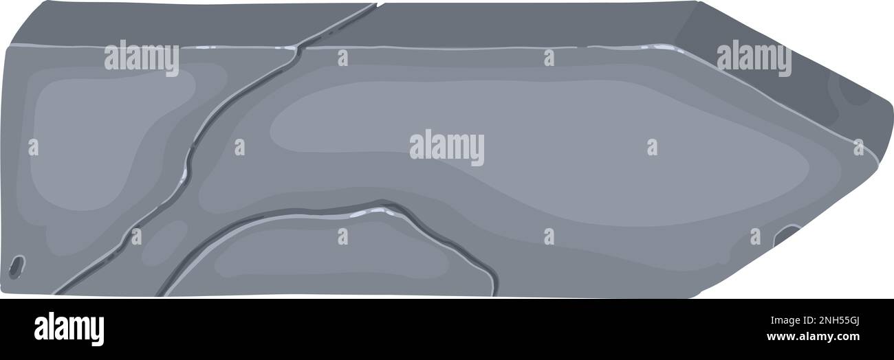 Stone Plate Board Banner For Games Gui Design Element Rock Metal Panel Button Key Frame