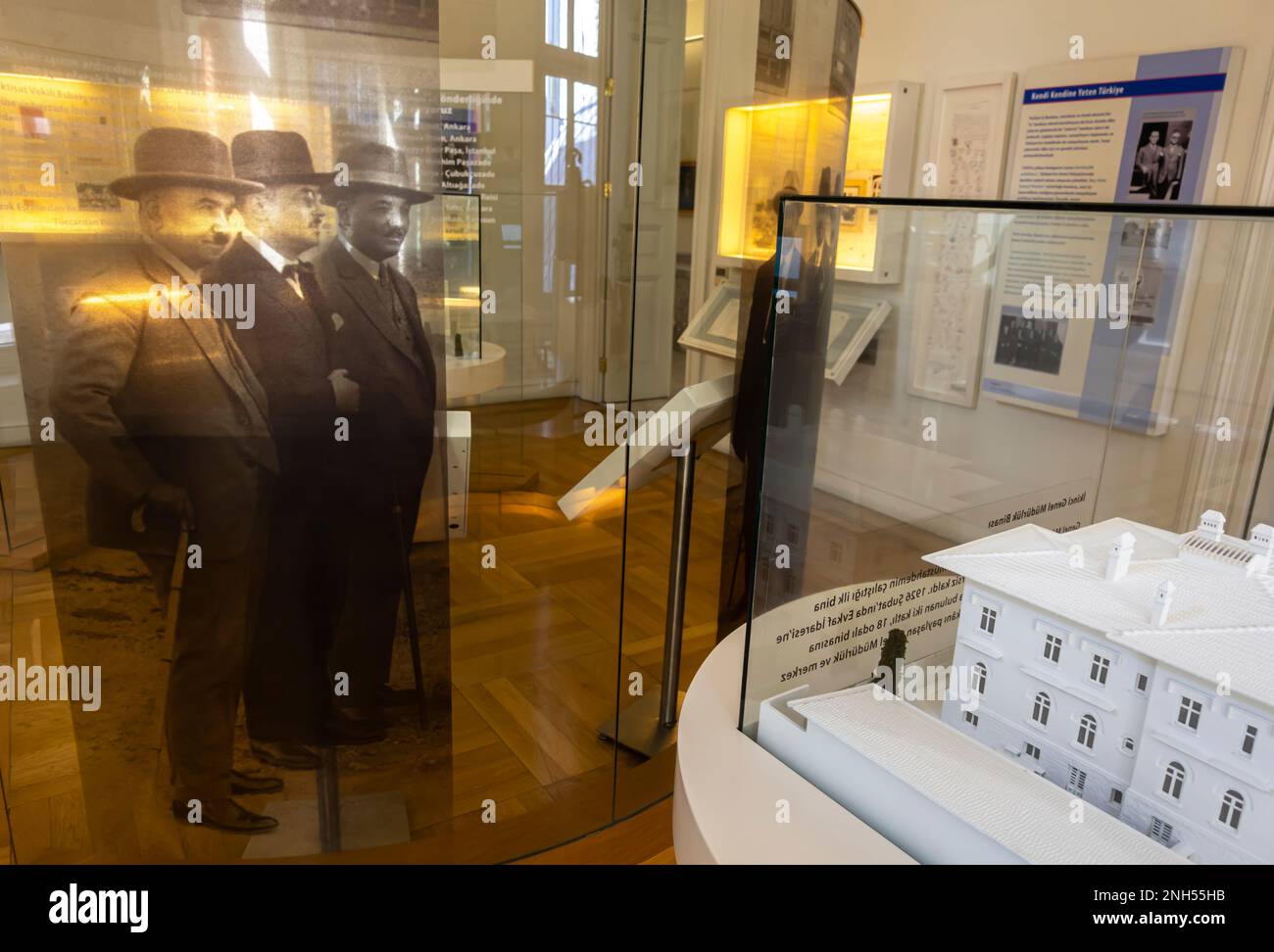 Turkey İş Bank Museum istanbul, interior Stock Photo - Alamy