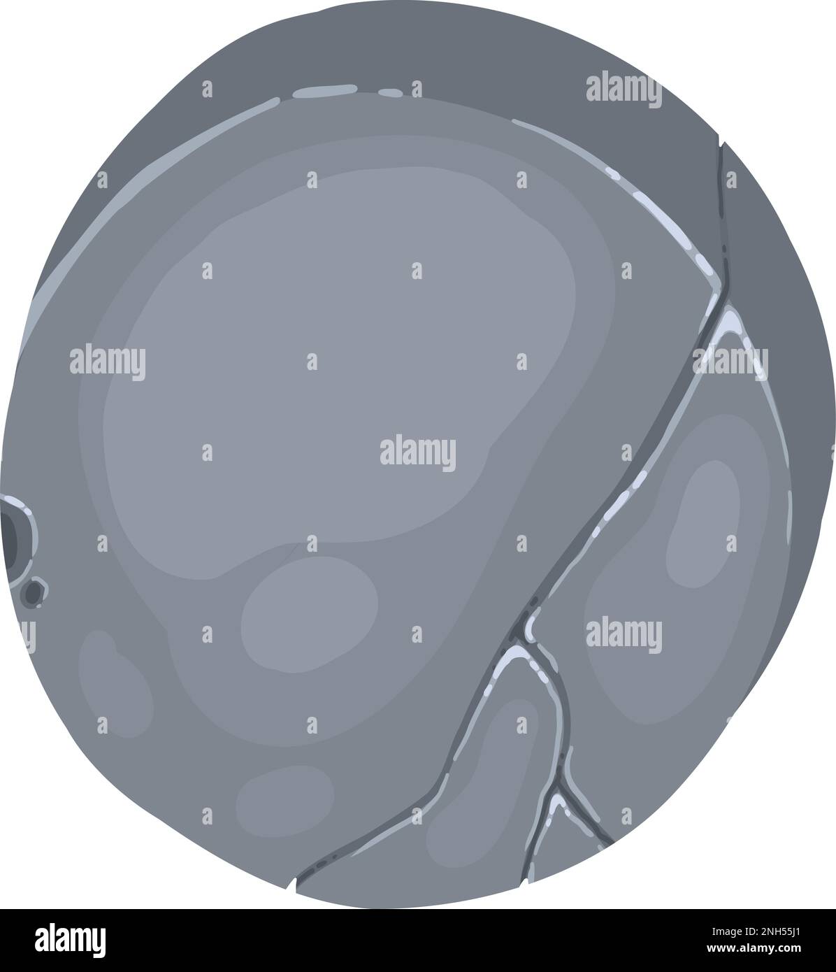 Stone Plate Board Banner For Games Gui Design Element Rock Metal Panel Button Key Frame